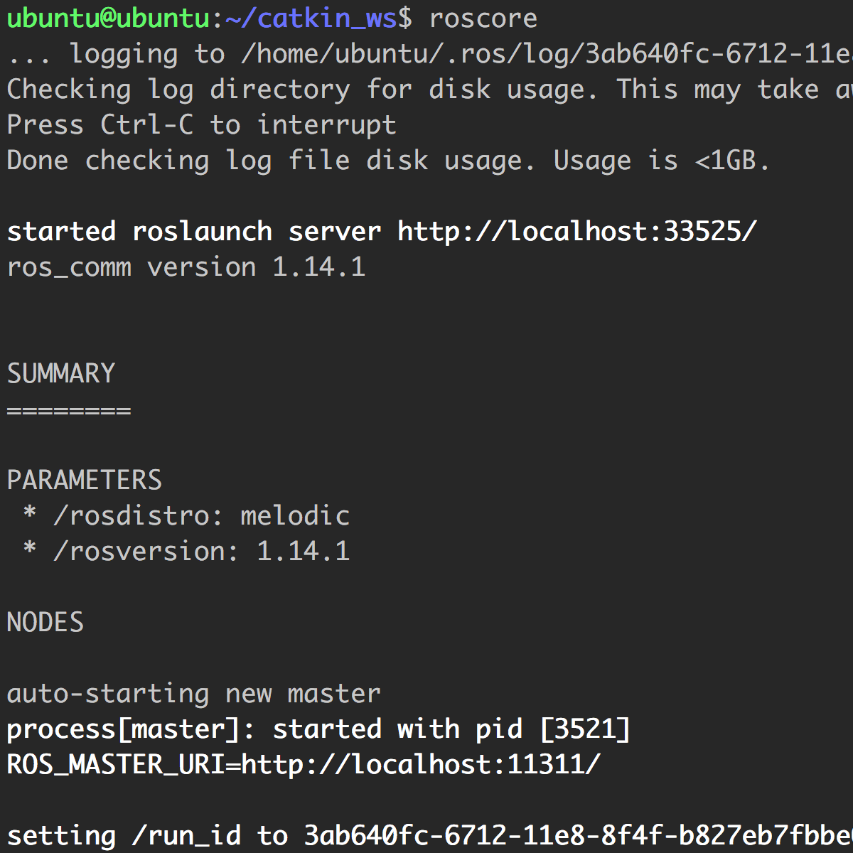 Raspberry Pi 3上でUbuntu 18.04 + ROS Melodicの動作確認をしました | Memoteki
